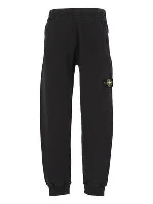 Stone Island Organic Cotton Sweatshirt Joggers - Black