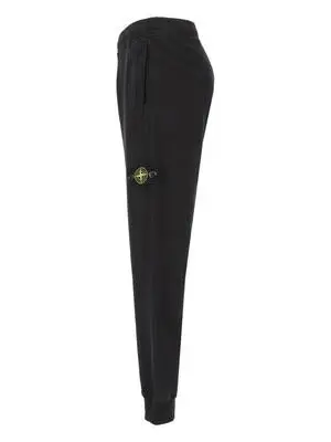 Stone Island Organic Cotton Sweatshirt Joggers - Black