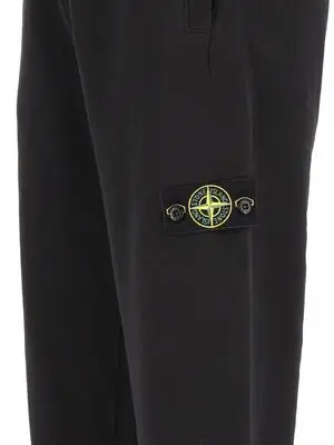 Stone Island Organic Cotton Sweatshirt Joggers - Black