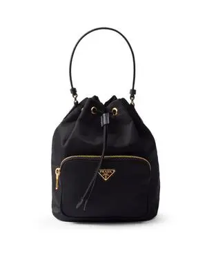 Prada Duet Re-nylon Bucket Bag - Black