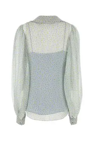 Gucci Printed Chiffon Shirt - Multicolor