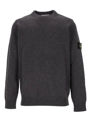 Stone Island Lambswool Crew Neck Sweater - Gray