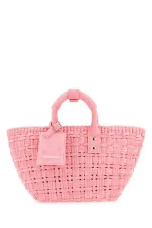 Balenciaga Terry Fabric Bistro Xs Handbag - Pink