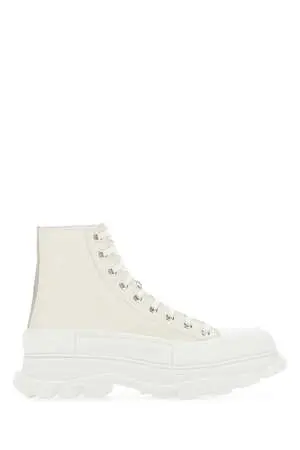 Alexander McQueen Leather Tread Slick Sneakers