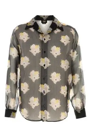 Fendi Printed Organza Shirt - Multicolor