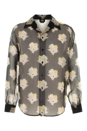 Fendi Printed Organza Shirt - Multicolor