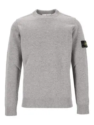 Stone Island Lambswool Sweater - Gray