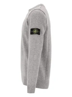 Stone Island Lambswool Sweater - Gray