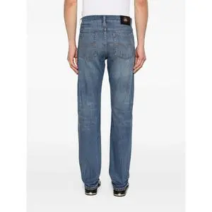 Versace Regular Straight-leg Denim Jeans - Blue
