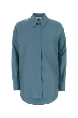 Fendi Air Force Silk Shirt - Blue