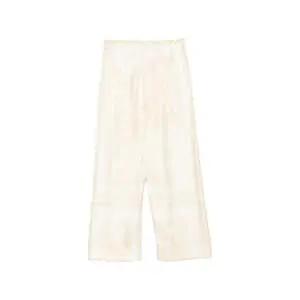 Carven Neutrals Trousers Palazzo Pants - Cream