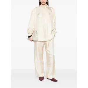 Carven Neutrals Trousers Palazzo Pants