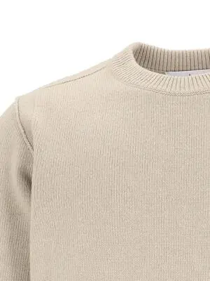 Stone Island Lambswool Crew Neck Sweater - Cream