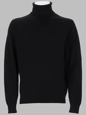 TOM FORD Dolcevita In Pura Lana A Maglia Fine - Black