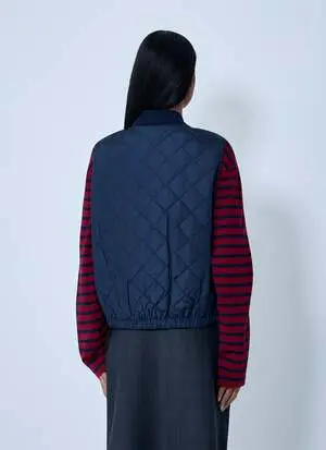 Prada Re-nylon Quilted Gilet - Blue