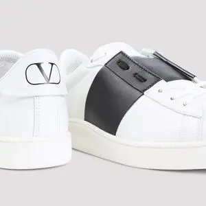 Valentino Garavani Leather Low Top Sneakers - White