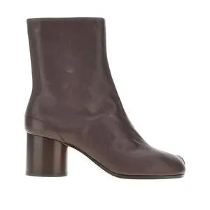 MAISON MARGIELA Tabi Leather Ankle Boots - Brown