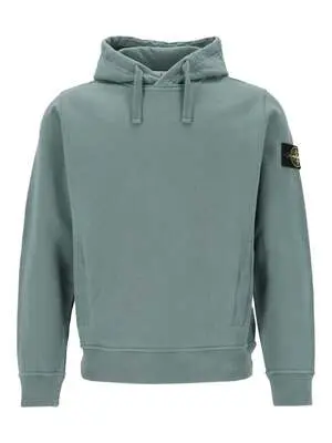 Stone Island Brushed Organic Cotton Hoodie - Green