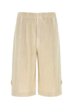 Issey Miyake Sand Polyester Bermuda Shorts