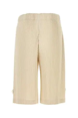 Issey Miyake Sand Polyester Bermuda Shorts