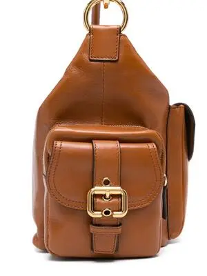 Chloé Shiny Leather Camera Bag - Brown
