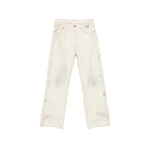 Rhude Neutrals Denim Regular & Straight-leg Jeans - Cream