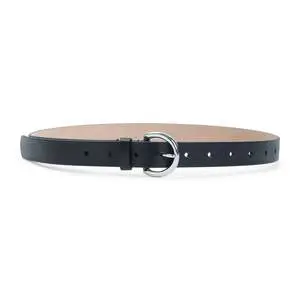 Phoebe Philo Round Buckle 25mm Belt - Black