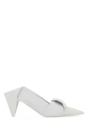 Loewe Leather Origami Mules - White