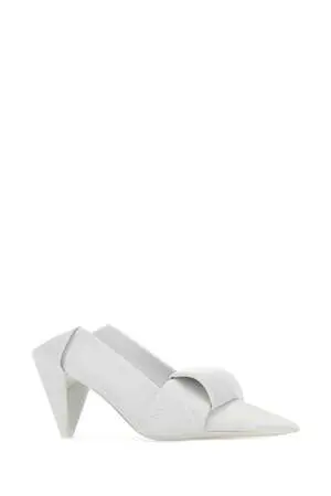 Loewe Leather Origami Mules - White