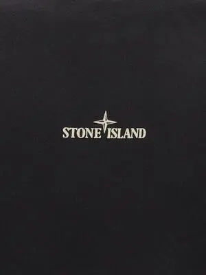 Stone Island Organic Cotton Fleece Crewneck Sweatshirt - Black