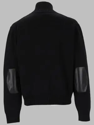 TOM FORD Maglia In Lana Merino Con Zip E Patch