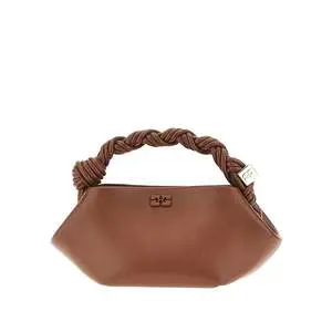 GANNI Recycled Leather 'bou' Mini Bag - Brown