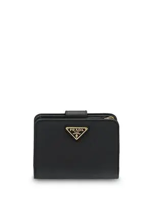 Prada Portafoglio Piccolo In Saffiano - Black