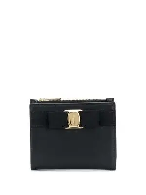 FERRAGAMO Vara Bow Compact Wallet - Black