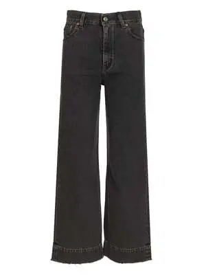 Chloé Wide Leg Cropped Jeans