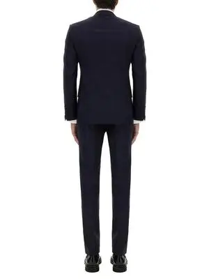 TOM FORD Abito Grand Overcheck Shelton - Blue