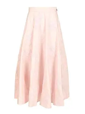 ROTATE BY BIRGER CHRISTENSEN The Flower Maxi Light Pink Long Skirt - Multicolor
