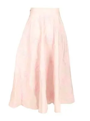 ROTATE BY BIRGER CHRISTENSEN The Flower Maxi Light Pink Long Skirt