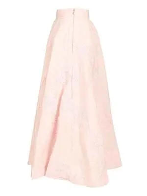 ROTATE BY BIRGER CHRISTENSEN The Flower Maxi Light Pink Long Skirt