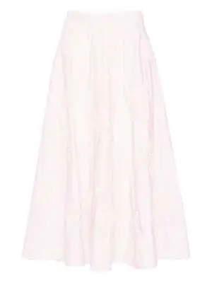 ROTATE BY BIRGER CHRISTENSEN The Flower Maxi Light Pink Long Skirt