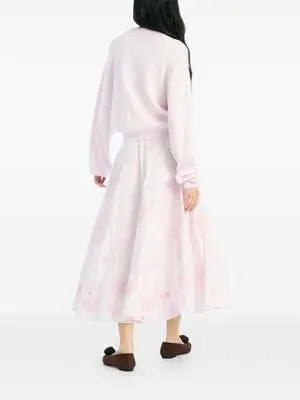 ROTATE BY BIRGER CHRISTENSEN The Flower Maxi Light Pink Long Skirt