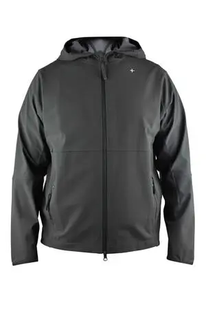 Stone Island Hooded Zip-up Jacket - Green
