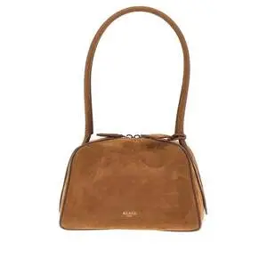 Alaïa Nubuck Leather Small 'le Bouledogue' Bag - Brown
