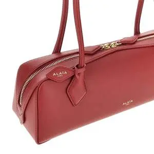Alaïa Leather Medium 'le Teckel' Bag - Red