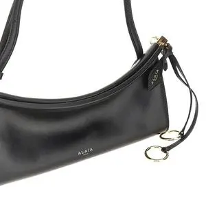 Alaïa Leather Le Click East West Bag - Black