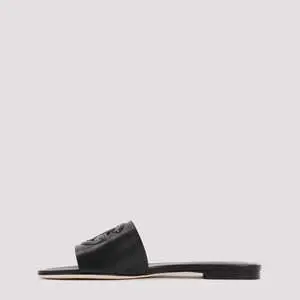 Dolce & Gabbana Flat Slides Sandals - Black