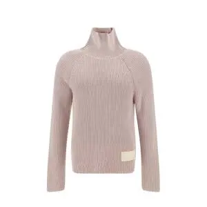 AMI Paris Turtleneck Sweater - Pink