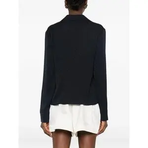 Gucci Diamond Pattern Long Sleeve Silk Blend Shirt - Blue