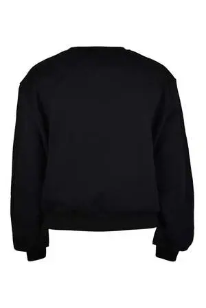 GIUSEPPE ZANOTTI Embroidered Crew Neck Sweatshirt - Black