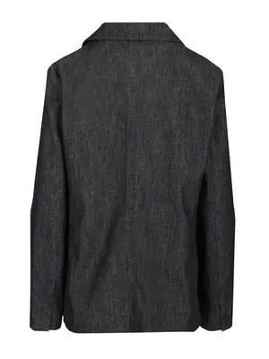 Max Mara Leone Stretch Denim Jacket - Blue